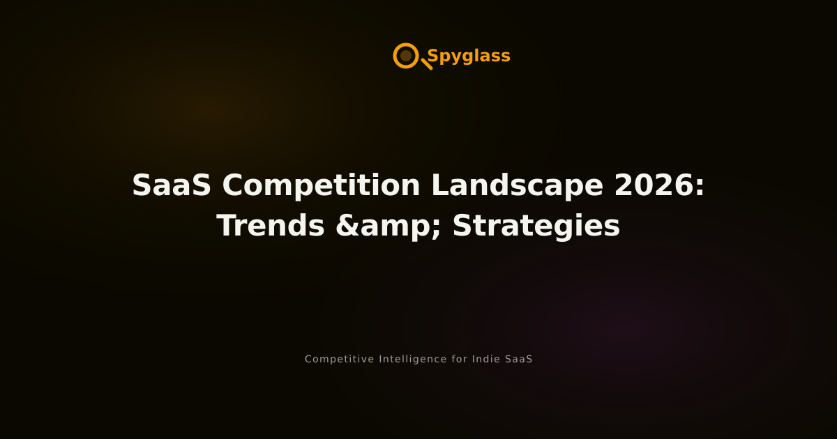 SaaS Competition Landscape 2026: Trends & Strategies — Spyglass